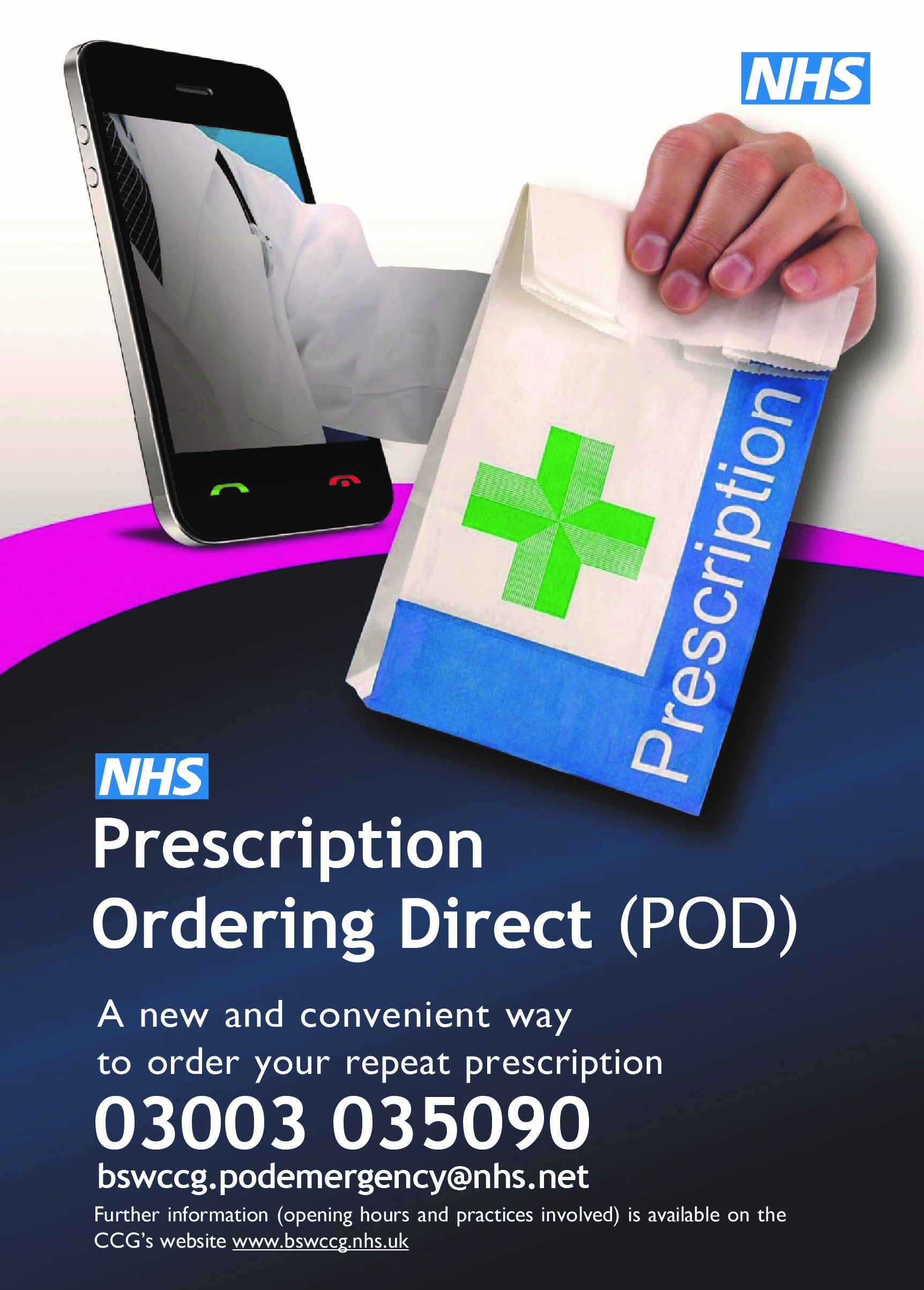 New telephone number for Prescription Ordering Direct (POD) – Hawthorn ... New telephone number for Prescription Ordering Direct (POD) – Hawthorn ...